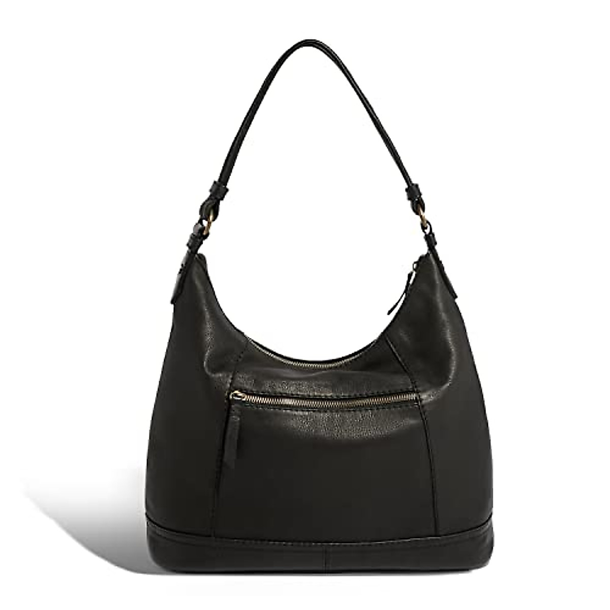 American Leather Co. - Hudson Hobo Handbag - Gorgeous Design and Superbly Fashionable - Black Smooth