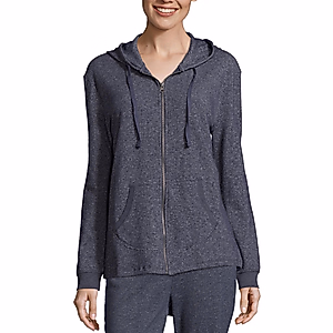 Hanes Women's Sweatshirt, French Terry Full-Zip Hoodie, Women's Hooded Jacket, Women's Zip Hoodie