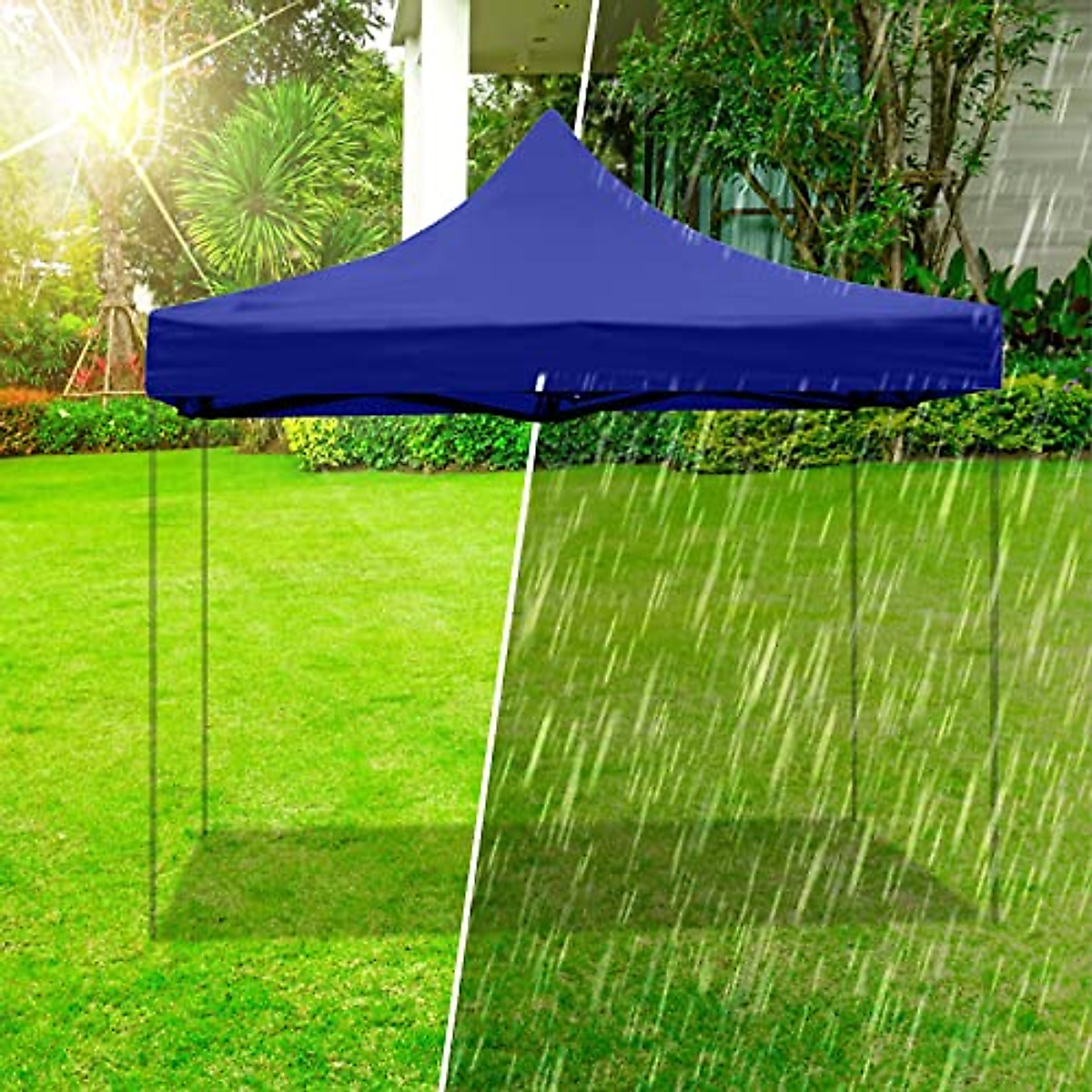 6x6 Canopy Replacement Top, Pop Up Canopy Tent for Commercial Instant Outdoor Portable Patio Lawns Gazebo Outside Camping