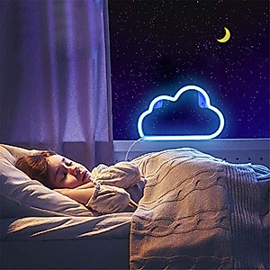 Neon Cloud Light Signs,Led Cloud Night Lights Decor Lights for Kid's Gift, Wall, Birthday Party, Christmas, Wedding Decoration(blue)