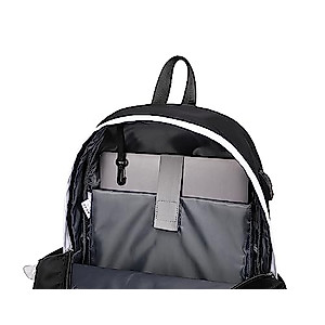 Wadirum Women Casual Backpack Set Girl School Bookbag Set Cute Laptop Ruaksack Black