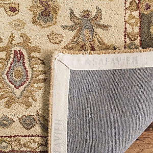 SAFAVIEH Anatolia Collection Area Rug - 8' x 10', Ivory, Handmade Traditional Oriental Wool, Ideal for High Traffic Areas in Living Room, Bedroom (AN547B)