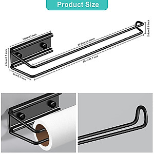 Paper Towels Holder, Wall Mounted Paper Towel Holders Napkin Holders for Kitchen Self-Adhesive or Drilling