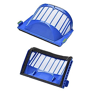 Rumba Replacement Parts for iRobot Roomba 675 650 677 692 671 694 691 614 615 635 676 670 645 655 690 600 Series 595 585 Vacuum Cleaner Accessories,1 Caster Wheel, Bristle Brush,4 Side Brush,2 Filter