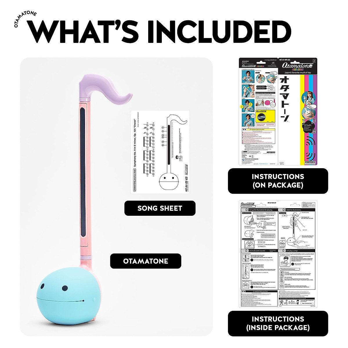 Otamatone Japanese Electronic Musical Instrument Portable Music Synthesizer from Japan by Maywa Denki Studio Award Winning Educational Fun Gift for Children, Teens & Adults - Unicorn