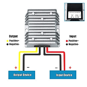 48V Step Down to DC 12V 20A 240W DC/DC Converter Regulator Buck Reducer Waterproof for Golf Cart Club Car LED Strip Light