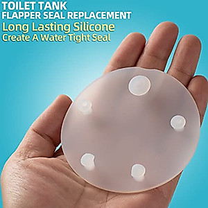 Replacement for Vormax Toilet Tank Silicone Flapper Seal Gasket 3'' - Fit for American Standard 7381424-100.0070A (4 Pack)