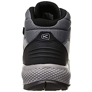 KEEN Men's Tempo Flex Mid Height Lightweight Waterproof Hiking Boot, Drizzle/Black, 12