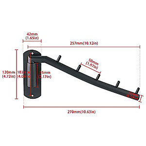 Alise Garment Rack Folding Clothes Hanger Rack Stainless Steel Black Garment Hooks,Clothing and Closet Rod Storage Organizer for Laundry Room Bedrooms Bathrooms,Pack of 2