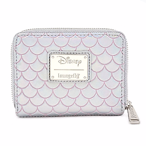 Loungefly x Disney The Little Mermaid Ariel 30th Anniversary Scaled Wallet (Silver Multi, One Size)