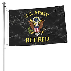 US Army Retired Premium 2x3FT Flag - Durable and Vibrant Design for Indoor/Outdoor Use