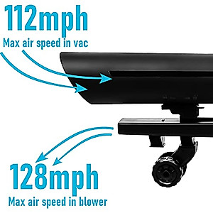 3 in 1 Cordless Leaf Blower Vacuum and Mulcher, 40V Handheld Battery Garden Blower/Vacuum and Shredder with 12L Collection Bag, Wheeled, 35:1 Shredding Ratio, Battery & Charger Included