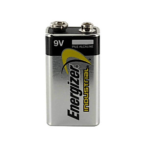Energizer Industrial Alkaline General Purpose Battery, 9 V, Each