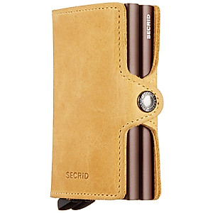 SECRID-Twin Ochre Leather Wallet