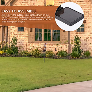 Uonlytech 1pc Rabbit Ground Lamp Solar Lawn Light Decorative Light Walkway Light Waterproof Solar Light Yard Lamp Waterproof Lamp Waterproof Garden Lamp Solar-Powered Light Landscape Lamp