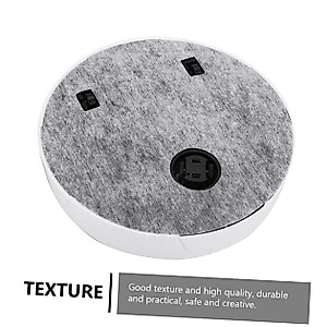 LIFKOME 2 Pcs Simulation Intelligent Sweeper Floor Mopping Robot Robotic Vacuums Robotic Vacuum Mop Vacuum Cleaner for Car Imitated Sweeping Machine The Lazy Automatic Plastic White