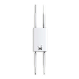 EnGenius Technologies ENS620EXT Wi-Fi 5 AC1300 2x2 Dual-Band Outdoor Access Point/Range Extender/Bridge Features IP55 Rated Housing, 24V PoE Injector, MU-MIMO, Detachable SMA Antennas
