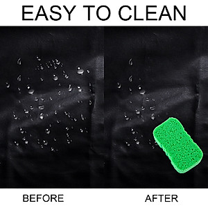 Elsjoy 2 Pack Table Leaf Storage Bag, Heavy-Duty Padded Dining Table Cover, Thick Lined Interier and Exterior Dining Table Leaf Bag, Water and Scratch Resistant, 51" L x 23" W, Black