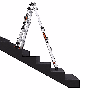 Little Giant Ladders, Epic, M17, 17 foot, Multi-Position Ladder, Aluminum, Type 1A, 300 lbs weight rating, (16817-818)