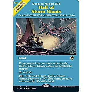 Magic: the Gathering - Hall of Storm Giants (354) - Showcase (Dungeon Module Cover) - Adventures in The Forgotten Realms
