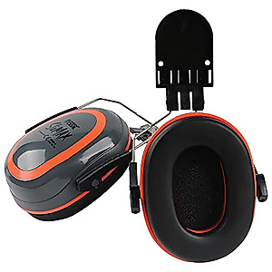 GREEN DEVIL Hearing Protection Ear Muffs For Hard Hat SNR27dB/NRR 22dB Noise reduction Low Profile Helmet mounted Safety Earmuff for Construction or Manufacturing