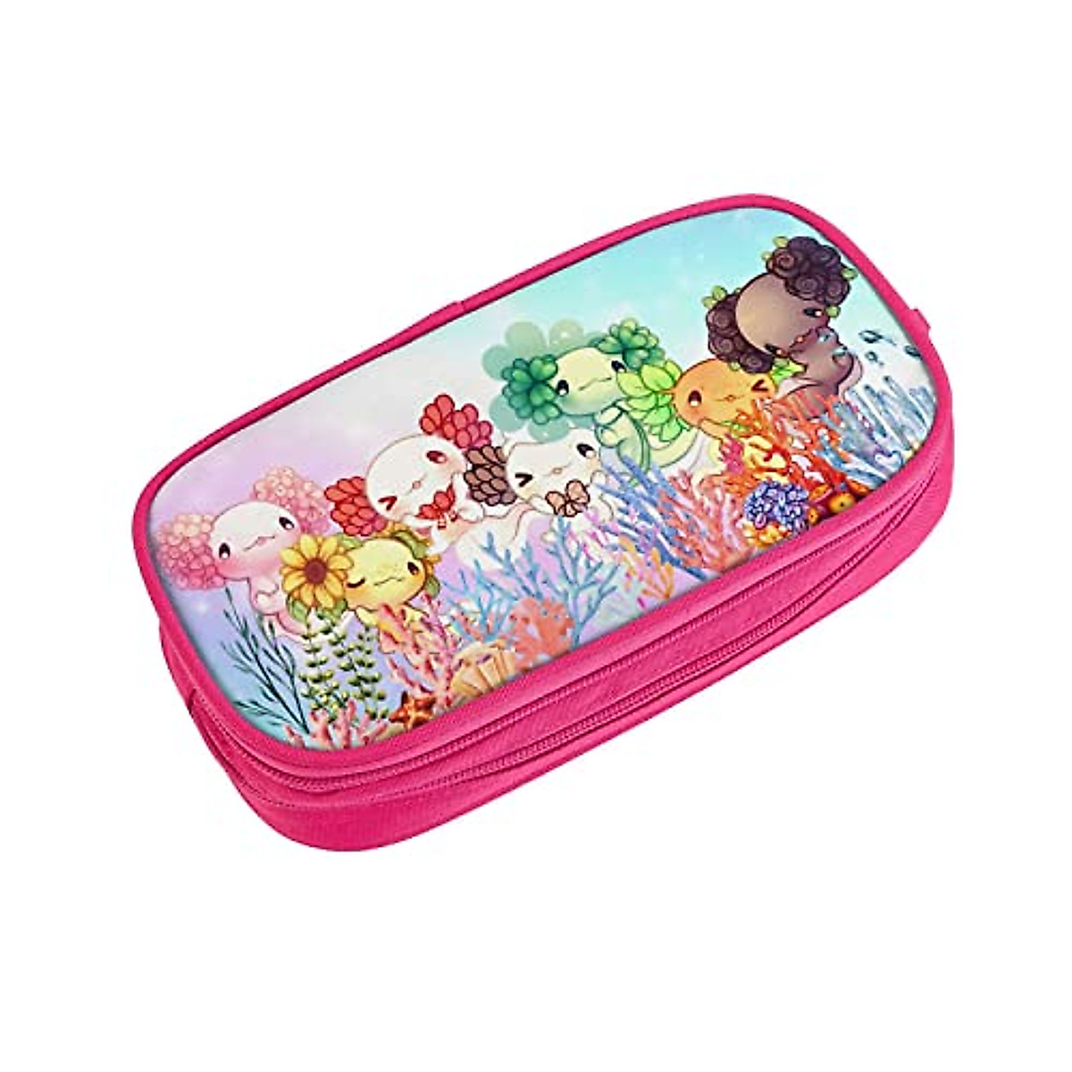 Axolotl Pencil Case Pencil Pouch Pencil Box Pencil Bag Pencil Holder Large Capacity Pen Case Pen Box For Boys Girls Pink One Size