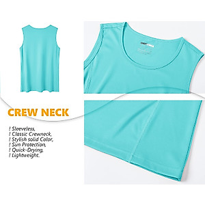 TACVASEN Workout Tank Tops for Women Sleeveless Quick Dry Running Shirts Womens Athletic Shirts UV Shirts for Women