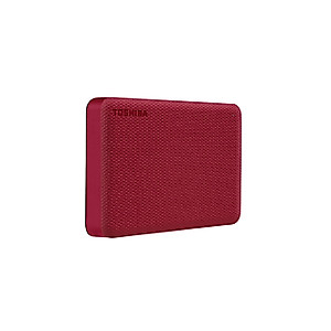 Toshiba Canvio Advance 4TB Portable External Hard Drive USB 3.0, Red - HDTCA40XR3CA