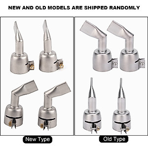Welding Gun Nozzle, 2pcs 120 Degree Stainless Steel Hot Air Gun Nozzle Heat Gun Flat Nozzle, Weld Torch Accessories for Welding PP PVC Plastic Sheet