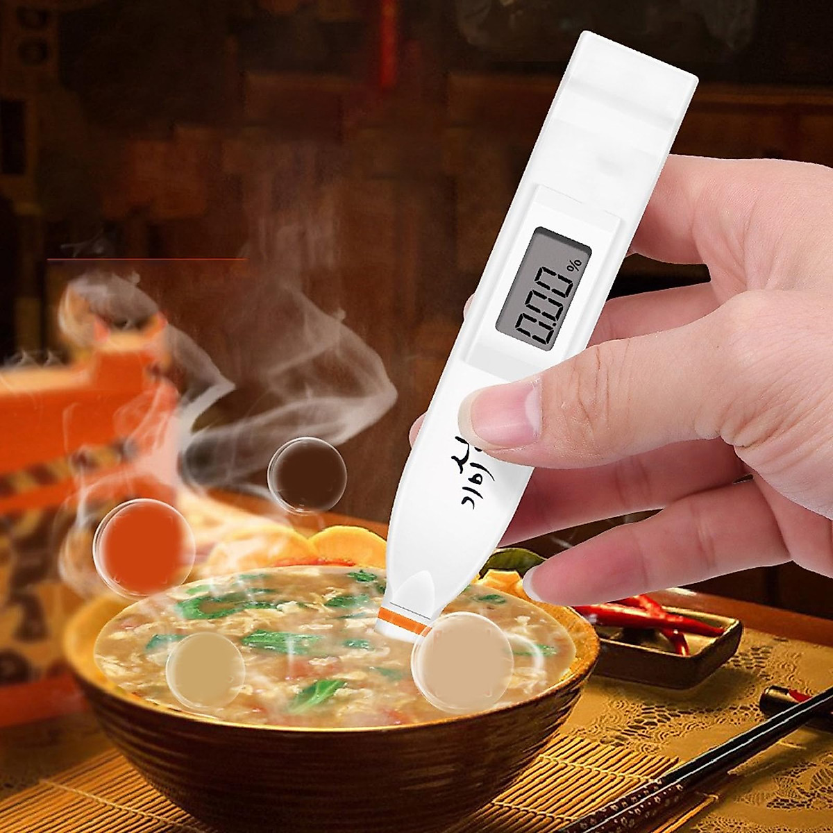 JinGuoZiLP Digital Salinity Meter Tester Pen Food Beverages Salts Content Water Quality TES