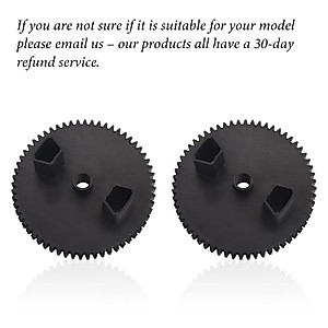 KitchenKipper R-2280 42-in Lawn Sweeper 60-Tooth Gears Compatible with John D-eere/Brinly-Hardy STS Lawn Sweeper, 2-Pack