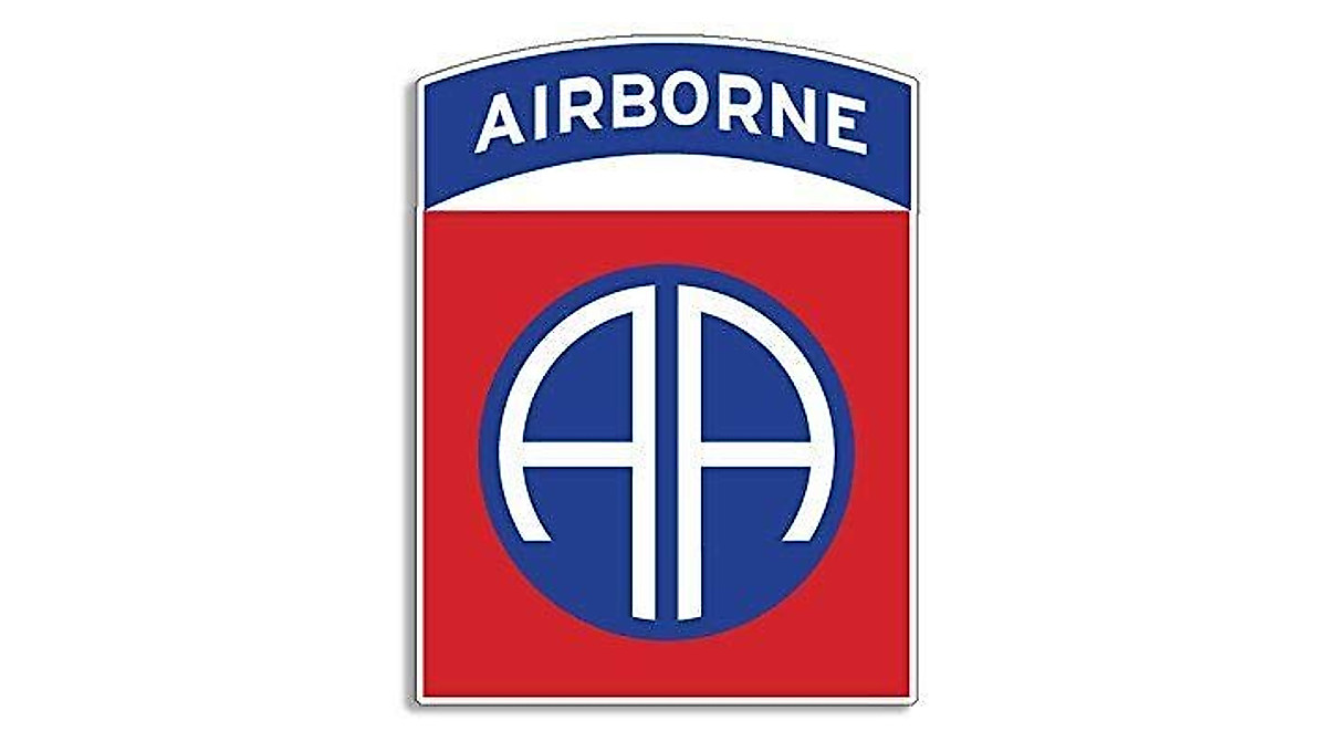 82nd Airborne Magnetic Sticker - Weatherproof Army SSI Logo Magnet