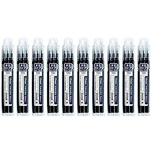 Pilot Gel Ink Refills for FriXion Erasable Gel Ink Pen, Fine Point 0.7mm, Black Ink, Value Set of 10
