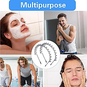 WantGor Metal Headbands, 2 Pack Fashion Unisex Black Hairband Spring Wave Non Slip Sports Headwear Hair Hoop Hair Accessories (2 Pack)