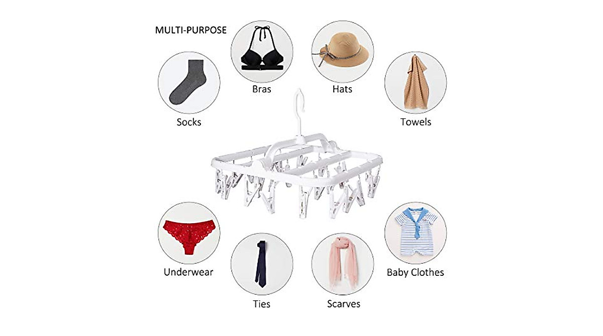 Annaklin Foldable Clip Hangers for Efficient Drying