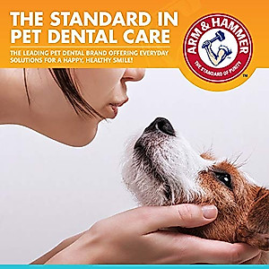 Arm & Hammer for Pets Fresh Breath Kit for Dogs | Contains Toothpaste, Toothbrush & Fingerbrush | Reduces Plaque & Tartar Buildup | Safe for Puppies, 3-Piece Kit, Vanilla Ginger Flavor