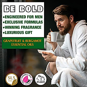 Bath Spa Gift Baskets for Men. Essential Oil Deluxe Mens Gift Set. Best Holiday Gift, Care Package for Men, Husband, Boyfriend & Dad. Mens Spa Kit makes best Relaxation Gifts for Men!