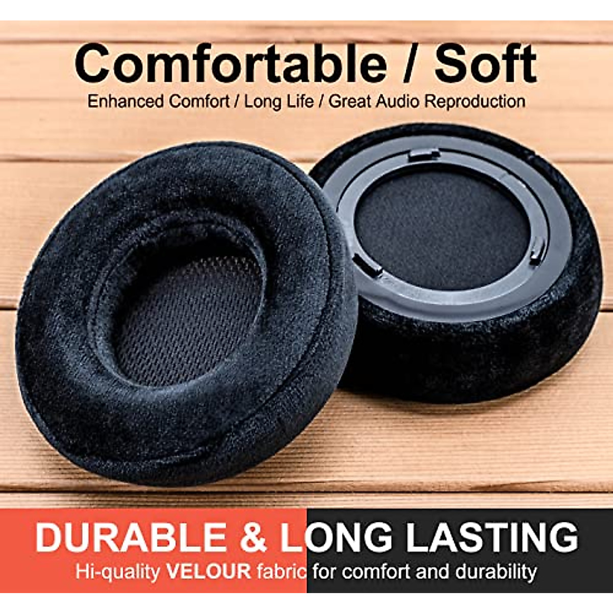 Virtuoso XT Earpads - Compatible with Virtuoso RGB Wireless SE Gaming Headset, with Microphone Foam I Thicker Memory Foam Replacement Ear Cushion (Velour)