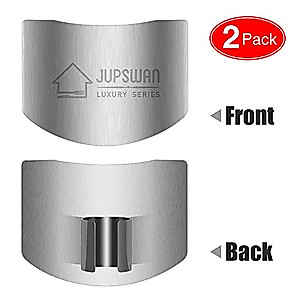 Jupswan Stainless Steel Finger Guards for Cutting Knife Cutting Protector Kitchen Tool Guard Finger Protector Avoid Hurting When Slicing and Chopping 2 Pack