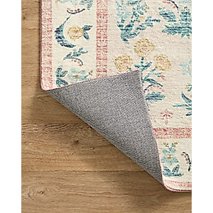 Rifle Paper Co. x Loloi Eden Collection EDE-01 Blush 2'-6" x 7'-6" Runner Rug