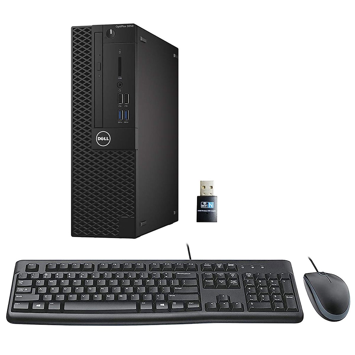 Dell Optiplex 3050 SFF Desktop PC, Intel i5-6500 3.2GHz 4 Core, 16GB DDR4, 500GB SSD, WiFi, Win 10 Pro, Keyboard, Mouse (Renewed)