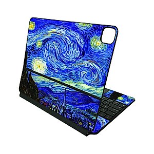 MightySkins Skin Compatible with Apple Magic Keyboard for iPad Pro 12.9" (3rd-6th Generation) - Starry Night | Protective, Durable, and Unique Vinyl Decal wrap Cover | Easy to Apply | Made in The USA