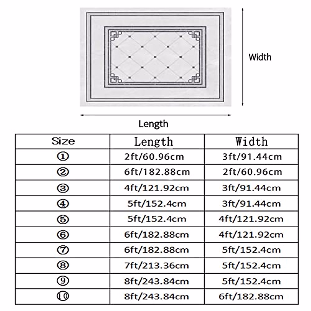 Fresh and Simple Green Geometric Area Rug, Modern Black and White Plaid Interior Rug, Super Soft Fluffy Plush with Non-Slip Backing, Suitable for Living Room Bedroom Study Dining Room 5 x 6ft
