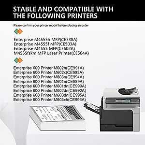 90X Black High Yield Toner Cartridge (1-Pack) - DRWN Compatible 90X Toner Cartridge Replacement for HP Enterprise M4555f M4555h MFP 600 Printer M602n M603n M601dn M602dn Printer, CE390X