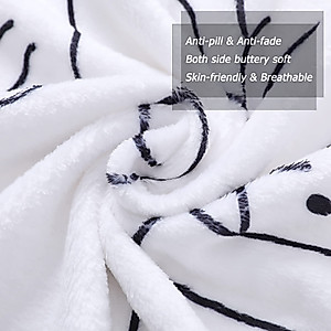 AOLLEE Cute Cat Blanket, Soft Kids Throw Blanket Cat Blanket for Cat Lovers Cat Gifts for Girls Women Cat Throw Blanket Flannel Fleece Blankets for Couch Bed Sofa (cat 1, 48" X 60")