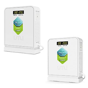 UMI 1200W 2000W Step Down Voltage 220v to 110v Converter, Heavy Duty Power Converter 220V to 110V, Good Transformer for Overseas, Step Down Converter 220V to 110V - US to Europe Voltage Converte