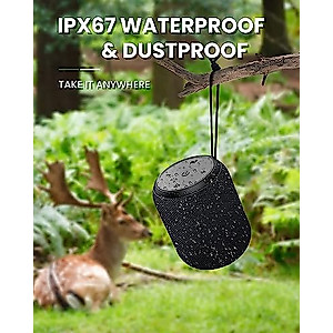 Bluetooth Speakers,Portable Wireless Speaker with 15W Stereo Sound, Active Extra Bass, IPX6 Waterproof Shower Speaker, Double Pairing, for Party, Home Theater, Game Theater