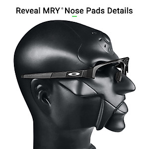 Mryok Nose Piece Nose Pads Replacement for Oakley Mercenary OO9424 Sunglass - Black