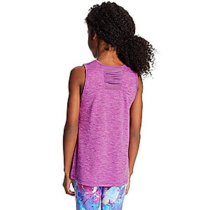 C9 Champion girls Performance Tank Yoga Shirt, Purple Shell Heather, Large US