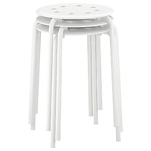 Ikea Marius Stool, White, 32 cm (12 5/8 '')